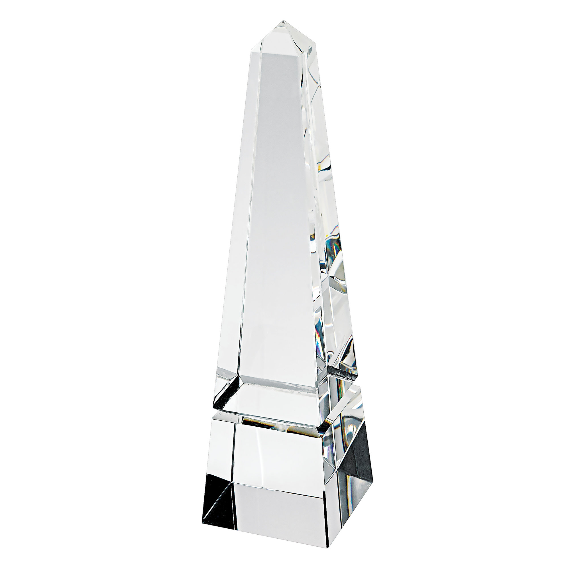 Orren Ellis Headingley Clear Crystal Obelisk Statue & Reviews | Wayfair