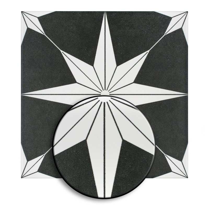 Merola Tile Stella 10" x 10" Porcelain Wall & Floor Tile & Reviews ...