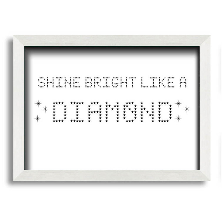 Maturi Eudocia Shine Bright Rihanna - Closed Corner Frame Typography ...
