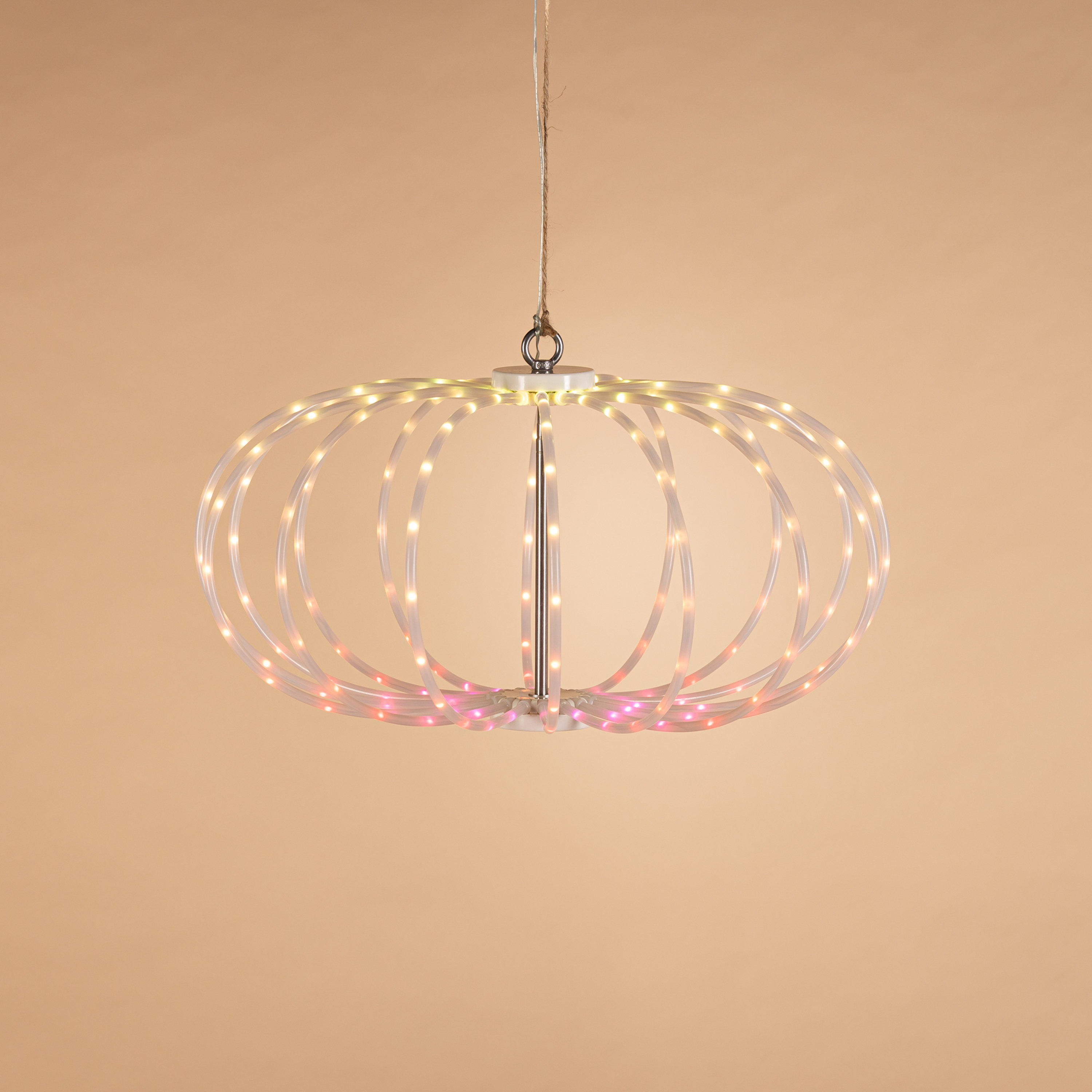 Ivy Bronx 17.6 in. Diameter Electric PVC Tube Sphere with 192 Smart LED ...