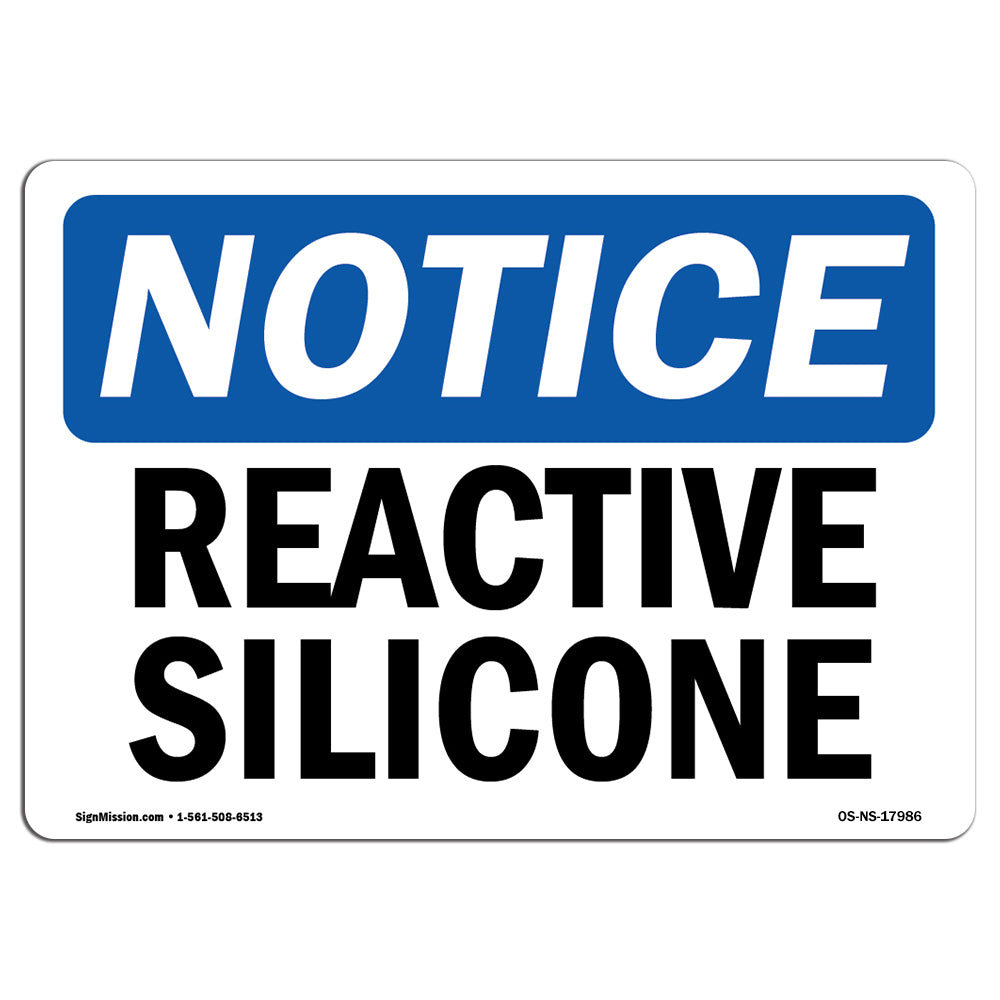 SignMission OSHA Notice - Reactive Silicone Sign | Heavy Duty Sign Or ...