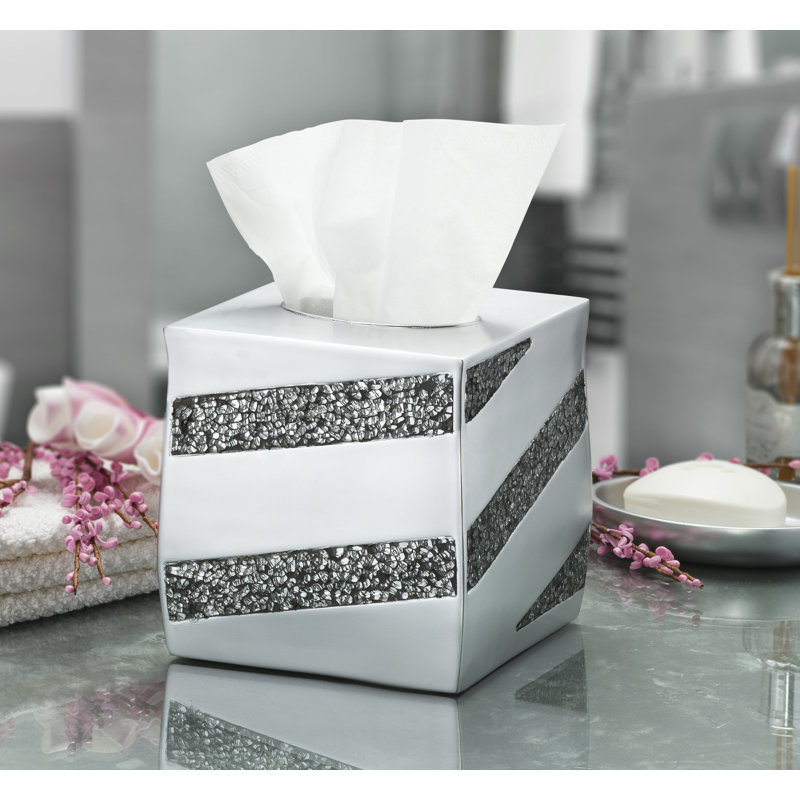 Dwellza Silver Mosaic Square Tissue Box Cover & Reviews | Wayfair