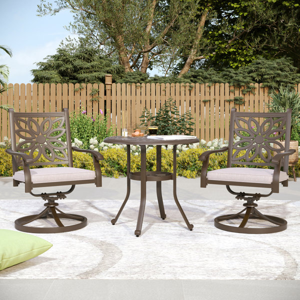 Lark Manor Angelleigh Square 2 - Person 27.5" Long Bistro Set with ...