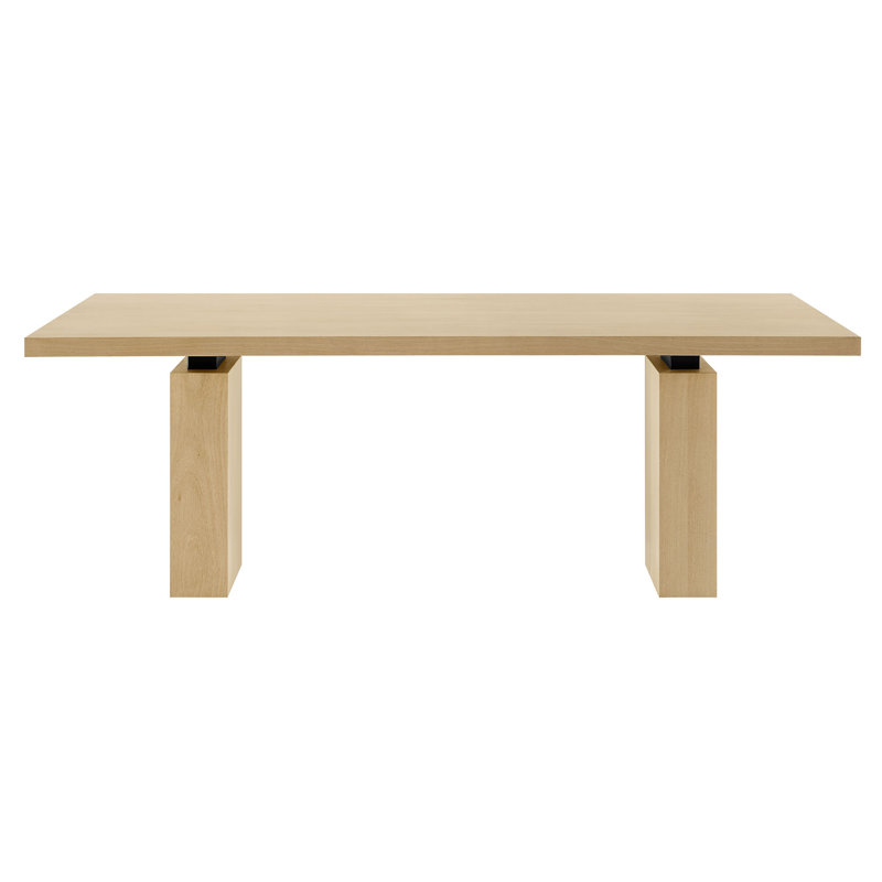Modway Piston 82" Rectangular Wood Dining Table In Natural | Wayfair