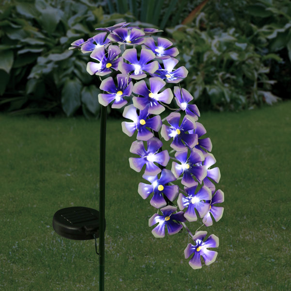 Exhart Solar Yellow Hanging Flower Stake & Reviews | Wayfair