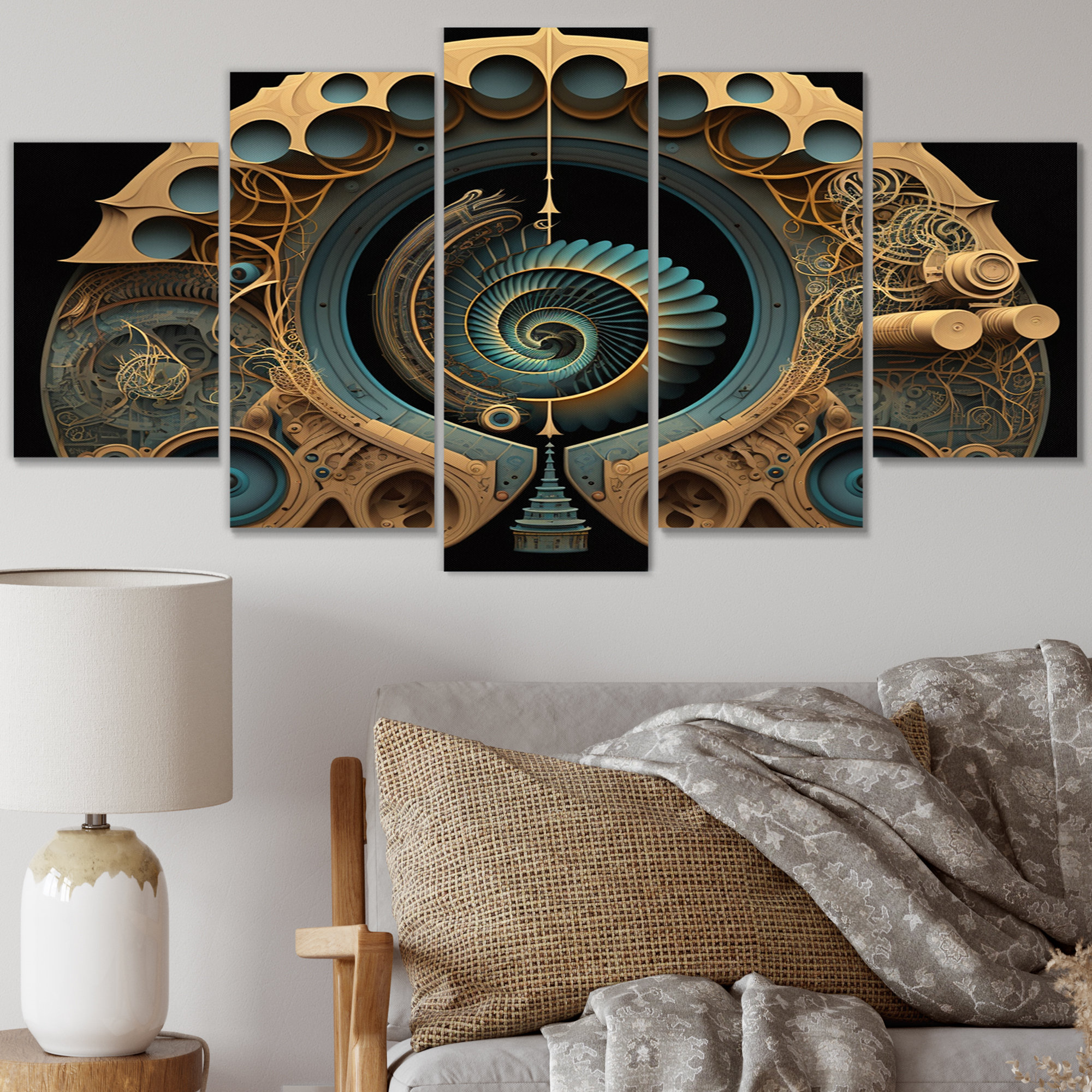Ivy Bronx Future Waves Seascape Of Ocean Sounds VIII - Abstract Shapes ...