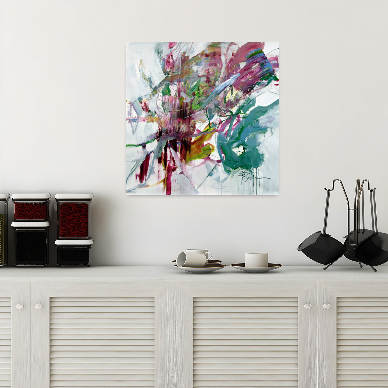 Latitude Run® Magnificent Magenta Magnolia 2 Contemporary Abstract Art ...