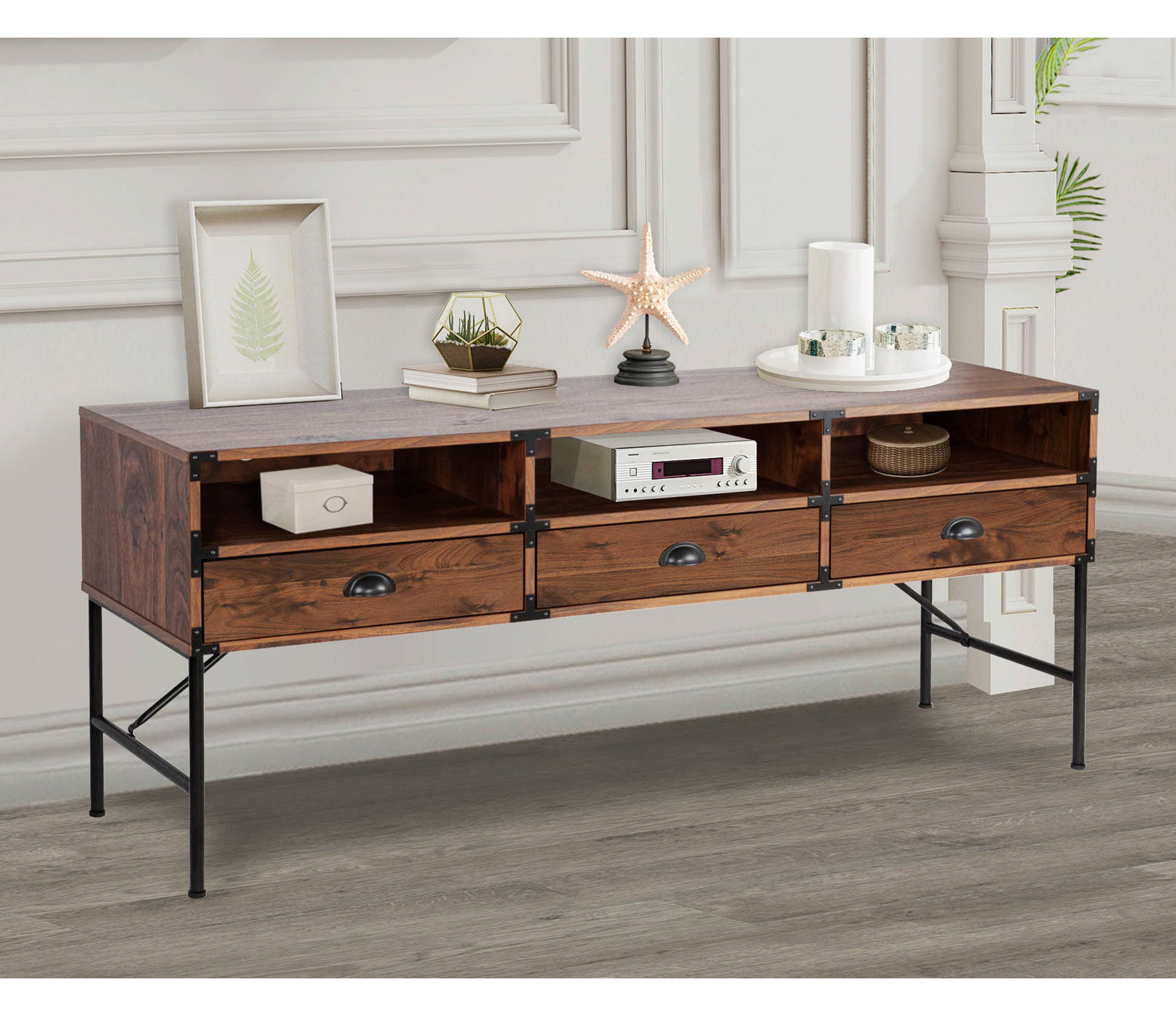 17 Stories Shavera 59.15'' W Storage Credenza | Wayfair