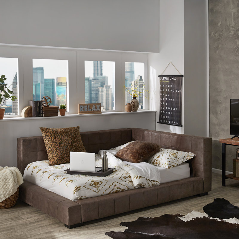 Steelside™ Beckham Upholstered Low Profile Platform Bed & Reviews | Wayfair