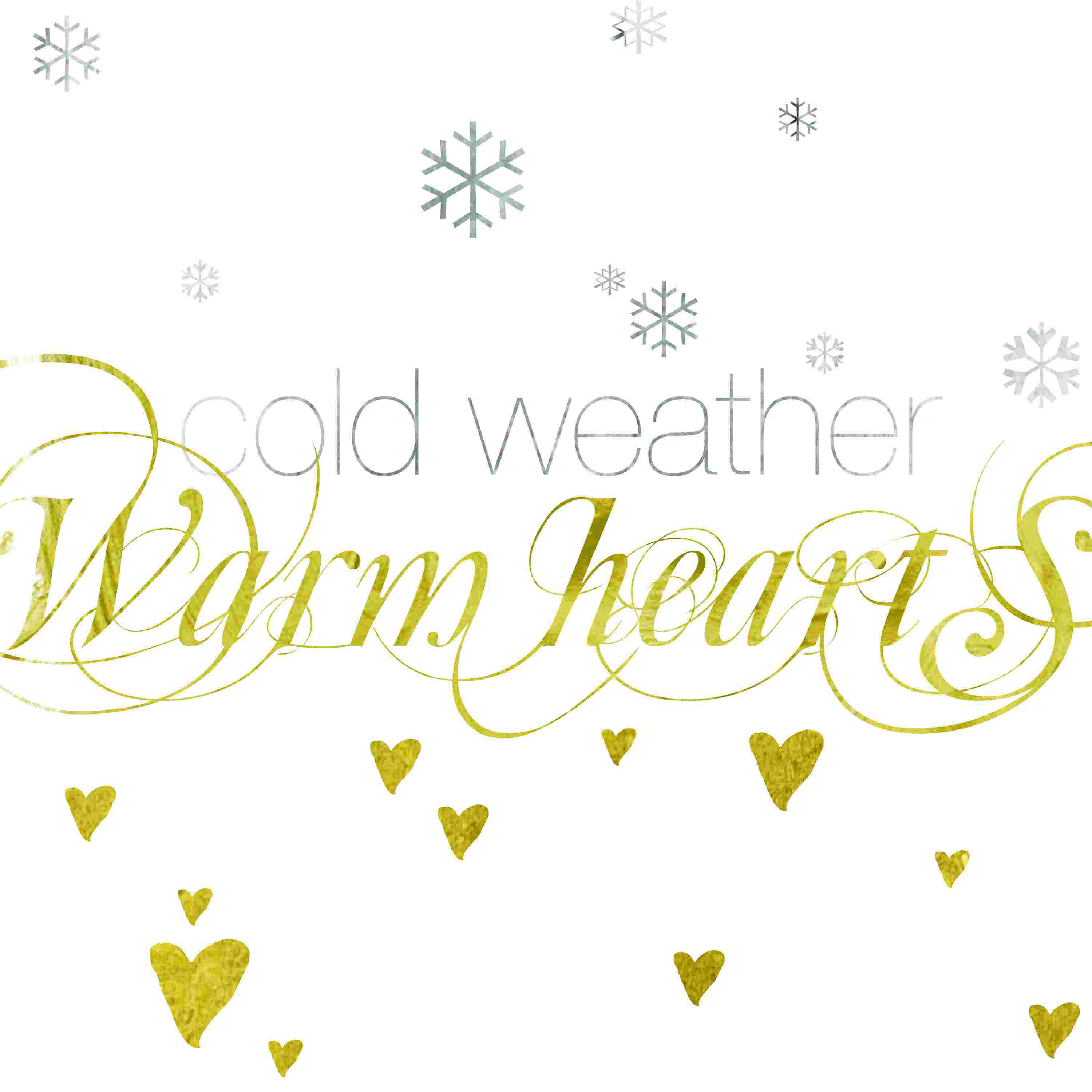 The Holiday Aisle® Cold Weather Warm Hearts - Wrapped Canvas Graphic ...