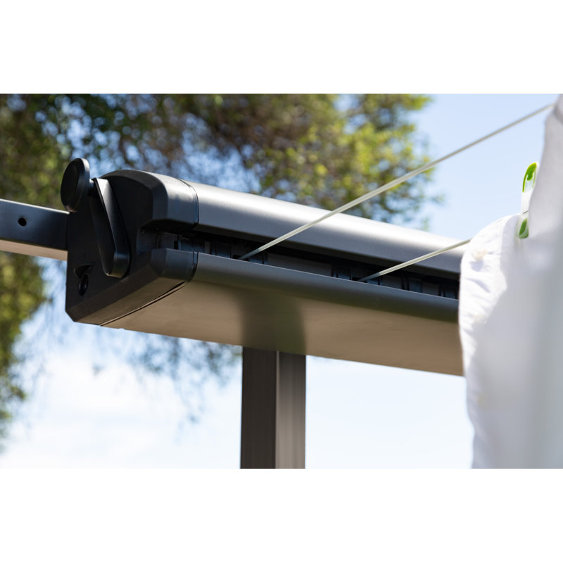 Daytek Steel Retractable Clothesline with Steel Post & Reviews | Wayfair