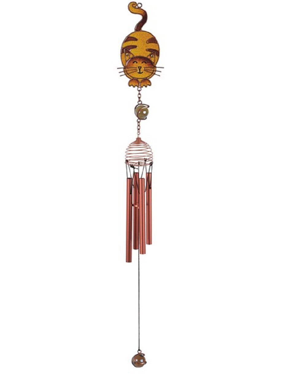 Arlmont & Co. Africah Cat Wind Chime | Wayfair