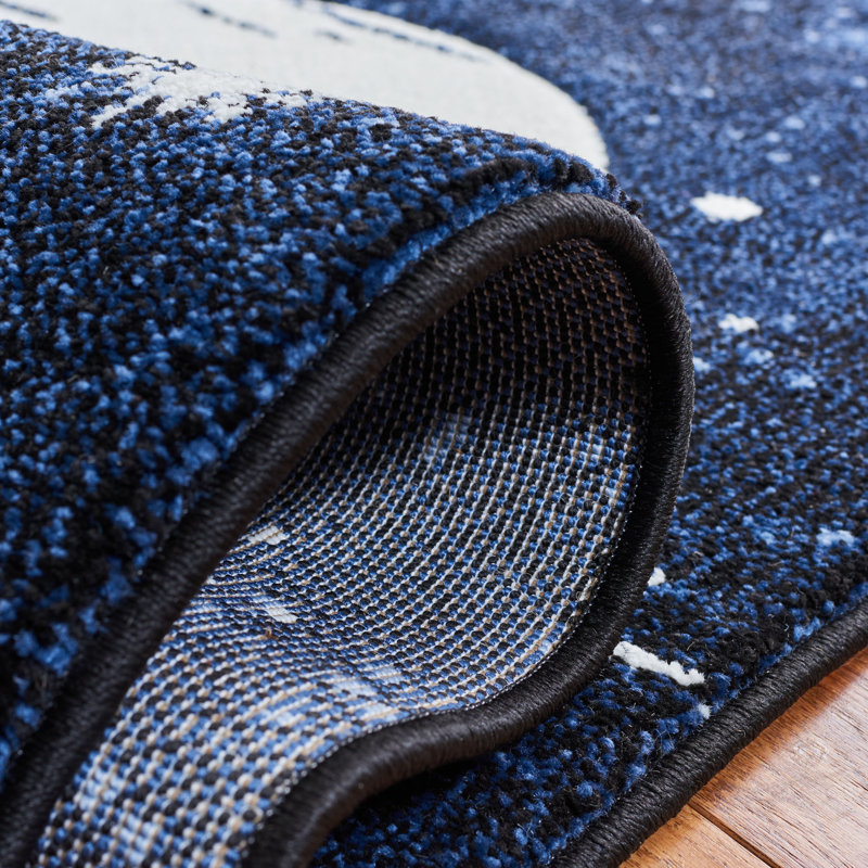 Viv + Rae™ Highfill Dark Blue/Light Blue Area Rug & Reviews | Wayfair