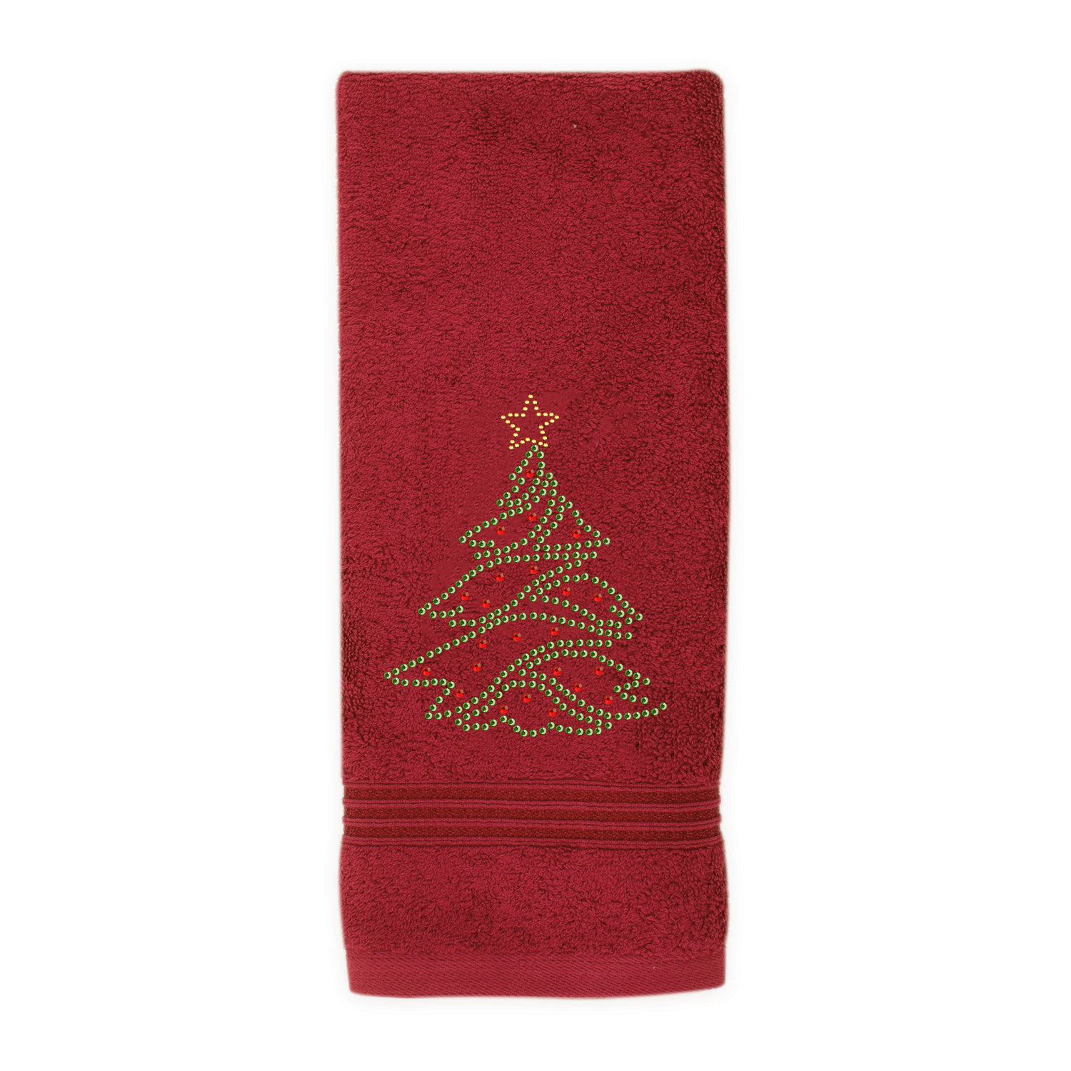 Sparkles Home Rhinestone Christmas Tree Hand Towel | Wayfair