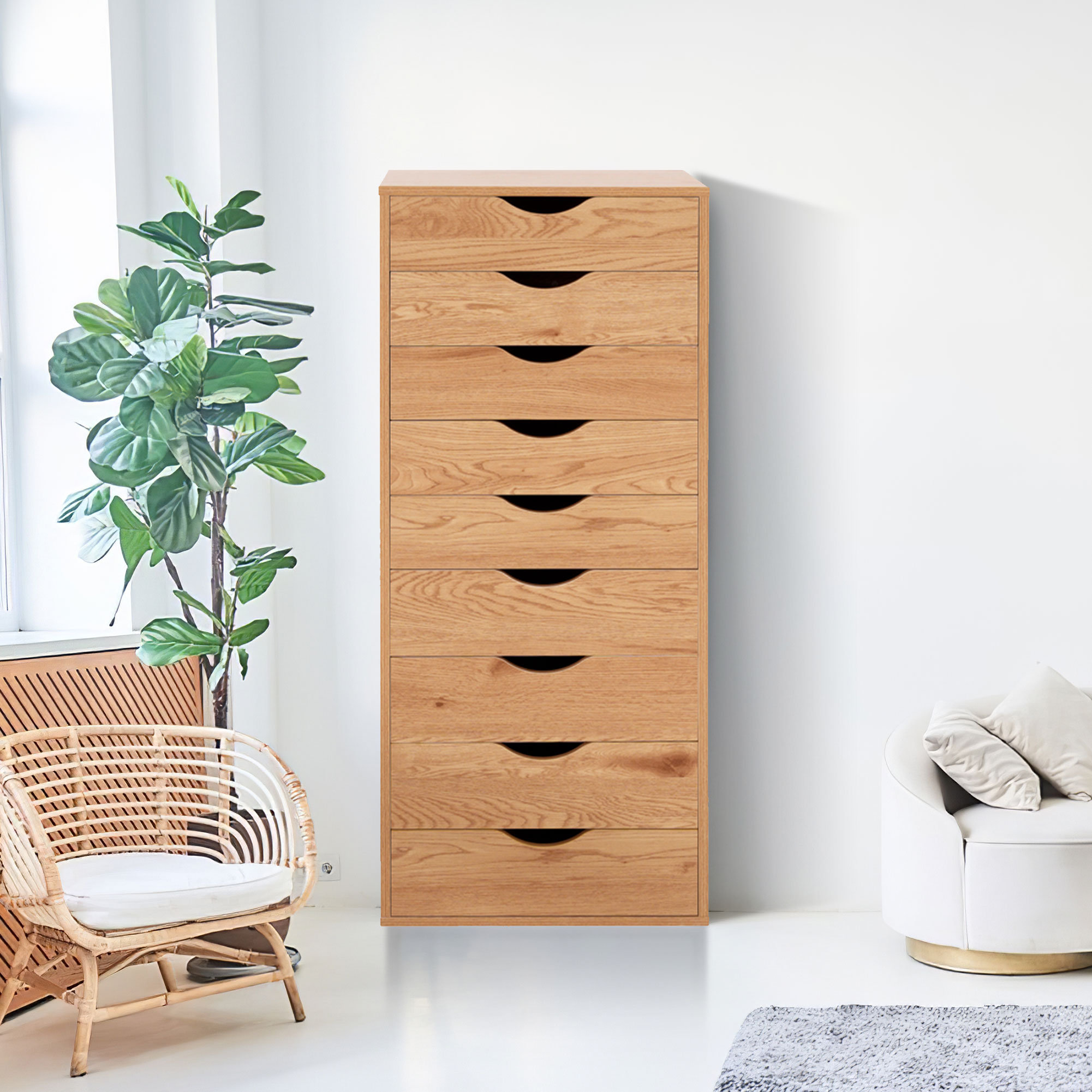 Naomi Home 18.9 Tall storage cabinet, rolling storage office cabinets ...