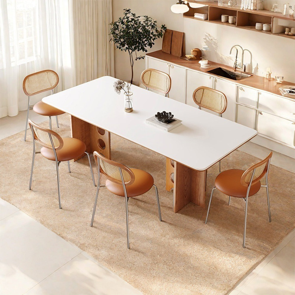 Pakloer French cream style Rectangular dining table set | Wayfair