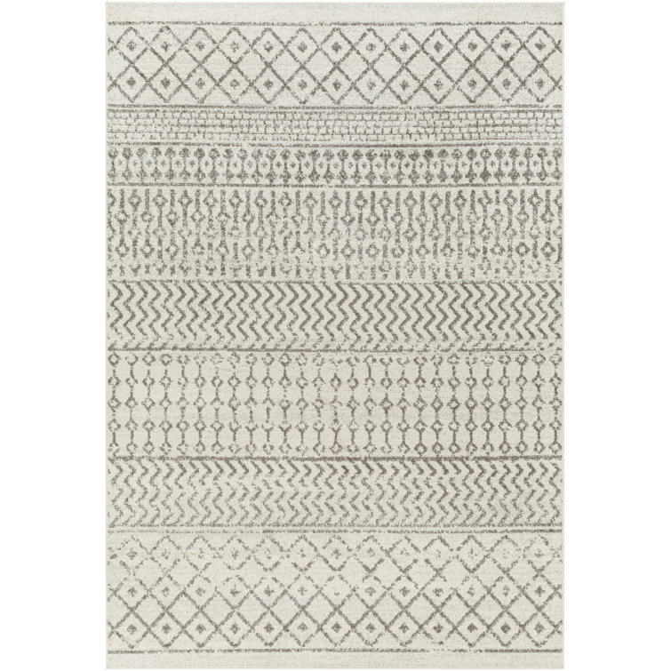 The Twillery Co.® Bernhard Global Ivory/Gray Area Rug & Reviews | Wayfair