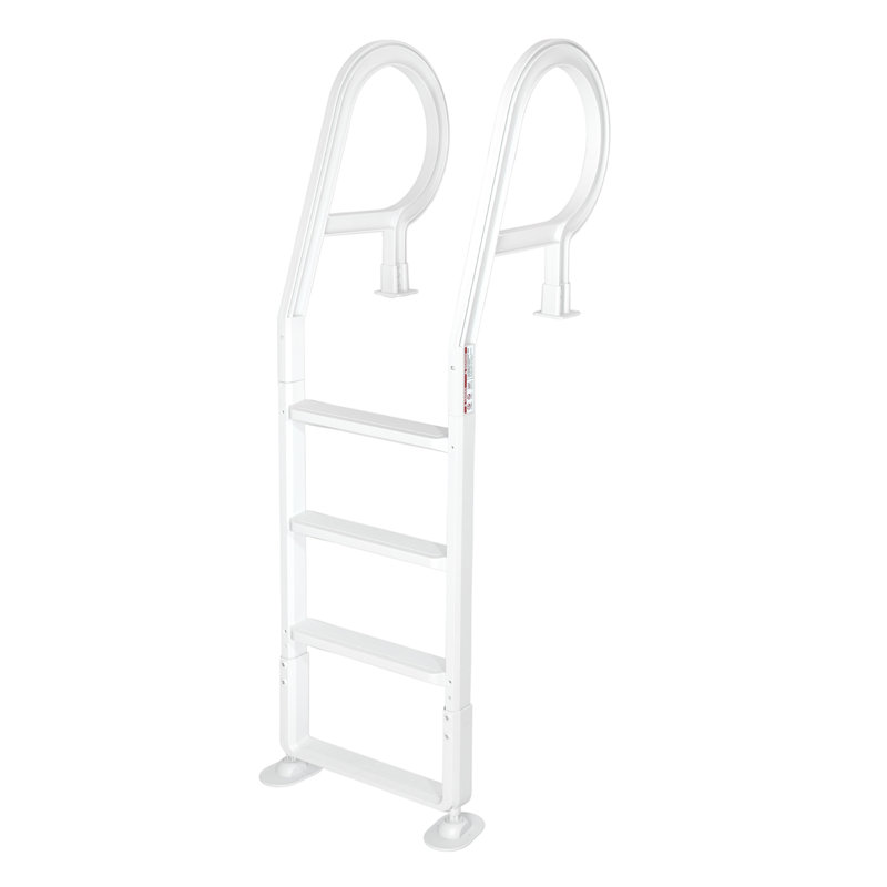 XtremepowerUS Deck Entry Ladder for Above-Ground Pools with Adjustable ...