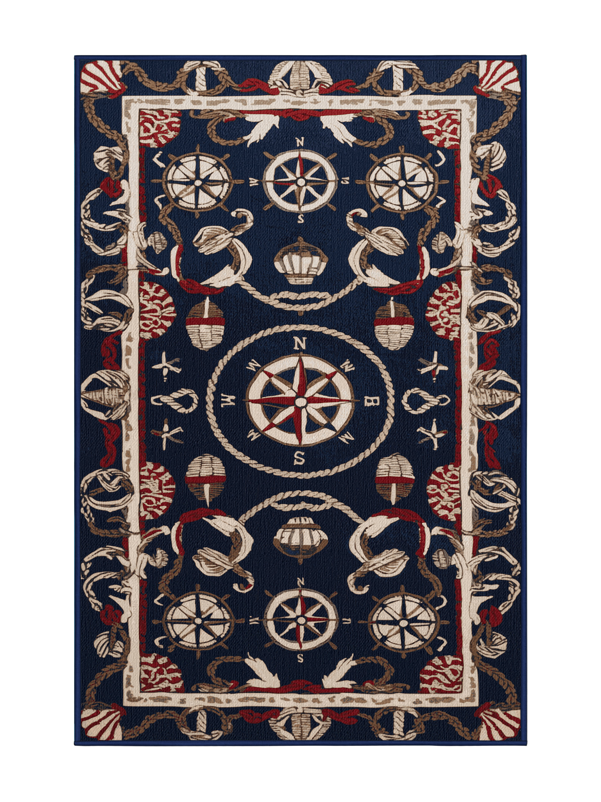 Longshore Tides Washable Pacific nautical Nautical Area Rug | Wayfair