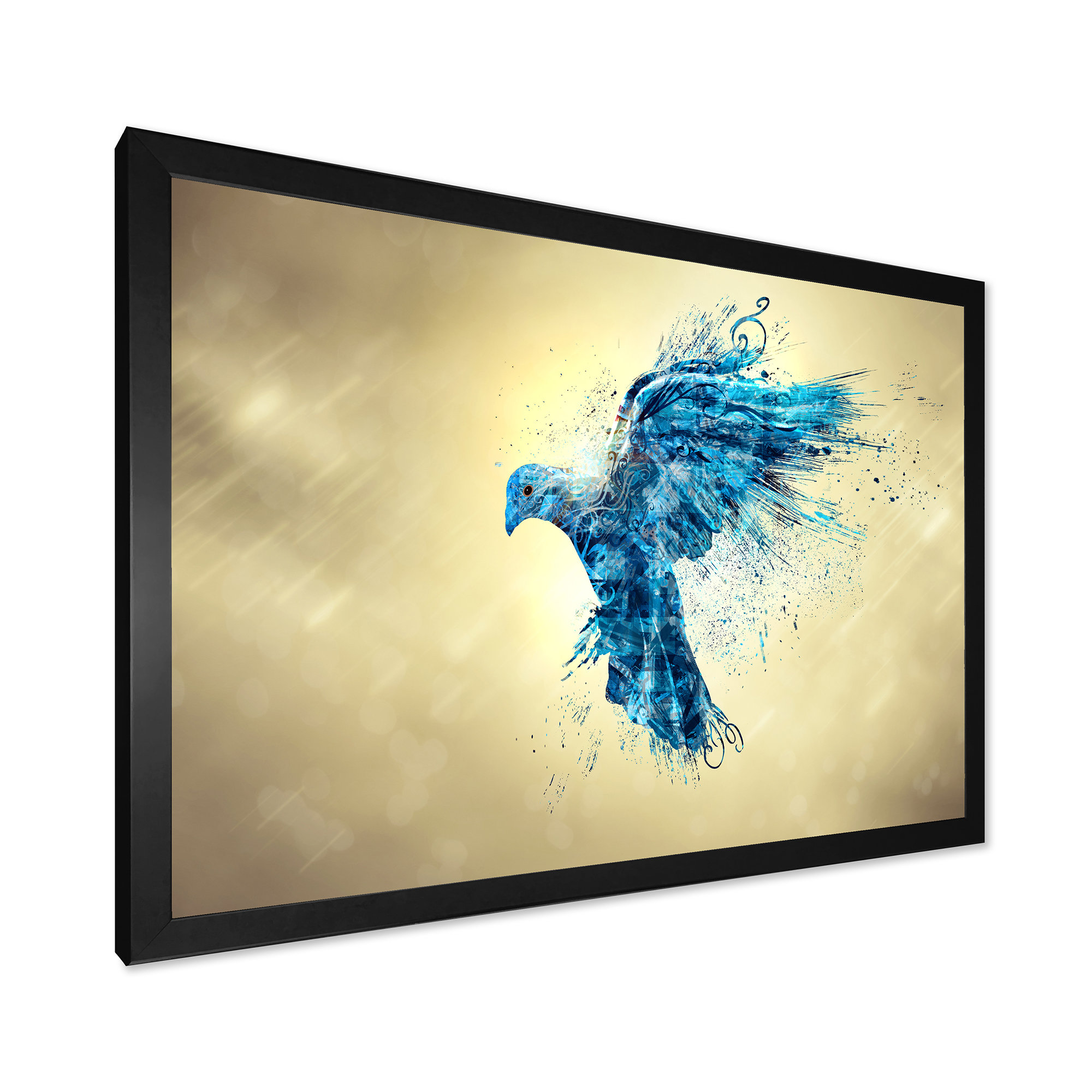 Wrought Studio Blue Dove With Special Effects " Blue Dove With Special ...