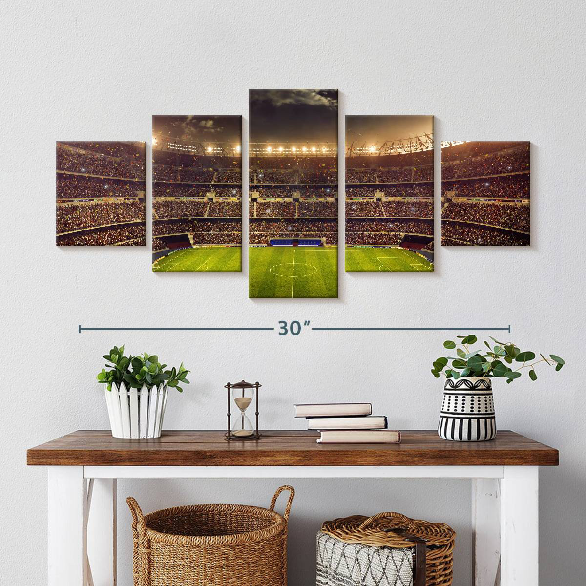 Ebern Designs Soccer Arena At Sunset | Wayfair