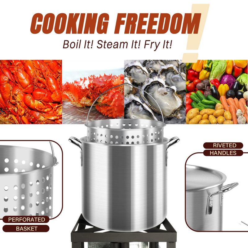 IVY&LANE 60QT Crawfish Boiler Kit | Wayfair
