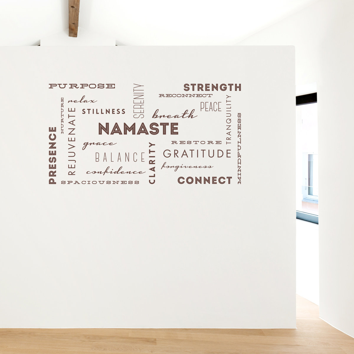 Wallums Wall Decor Yoga Words Wall Decal & Reviews | Wayfair