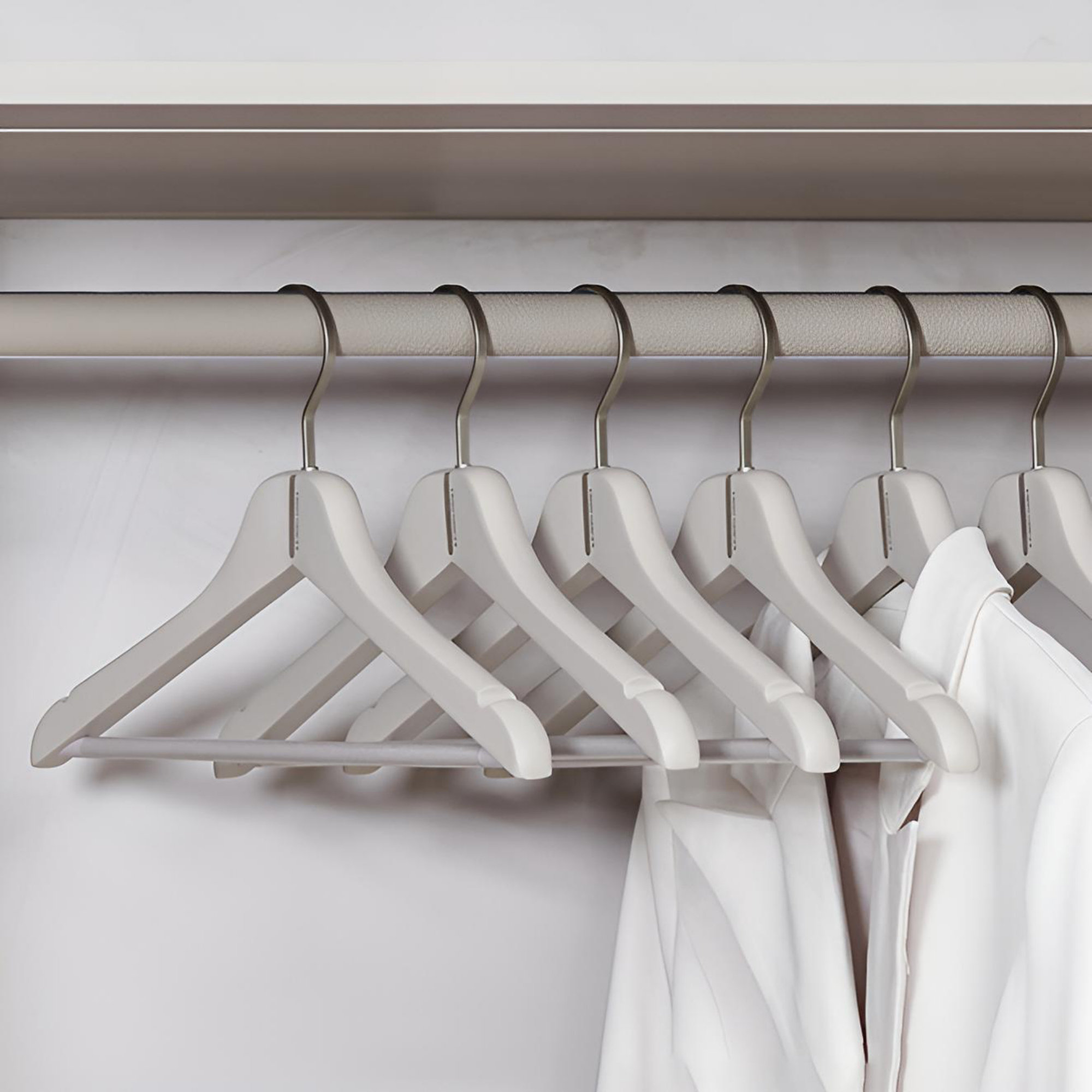 Hokku Designs Elegant Wooden Hangers - No Crease Clothing Management ...