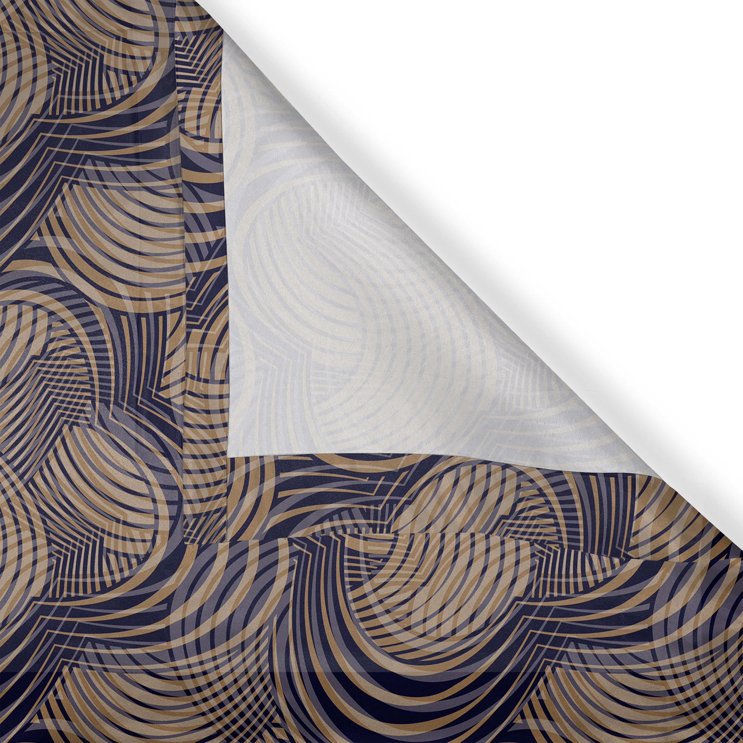 George Oliver Groovy Grommet Curtain Circle Geometric Pattern Art Amber ...