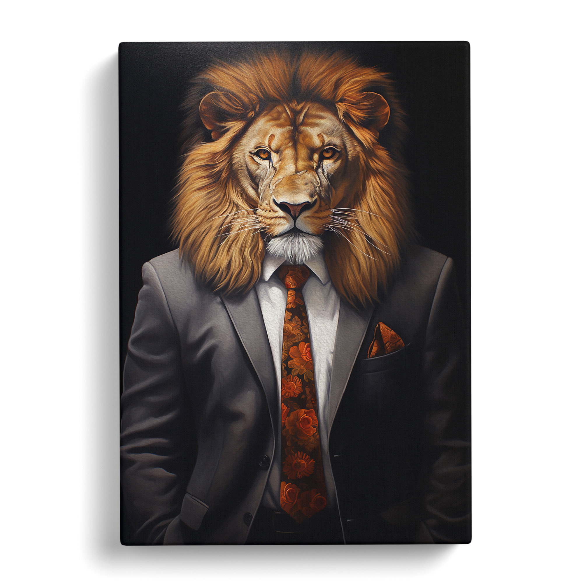 Happy Larry Lion in a Suit Painting No.5 | Wayfair.ie