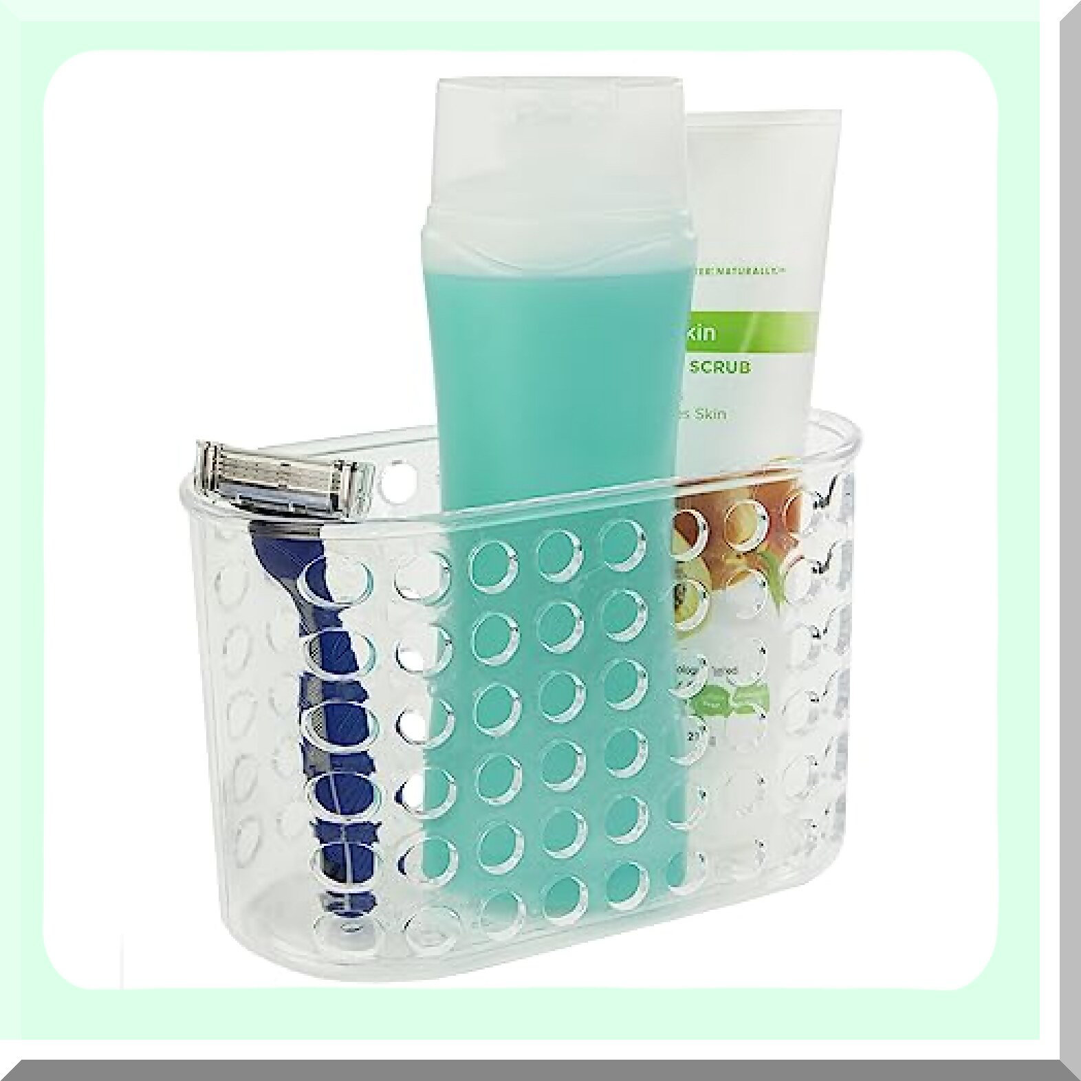 Latitude Run® AquaGrip Utility Shower & Bath Caddy with Strong Suction ...