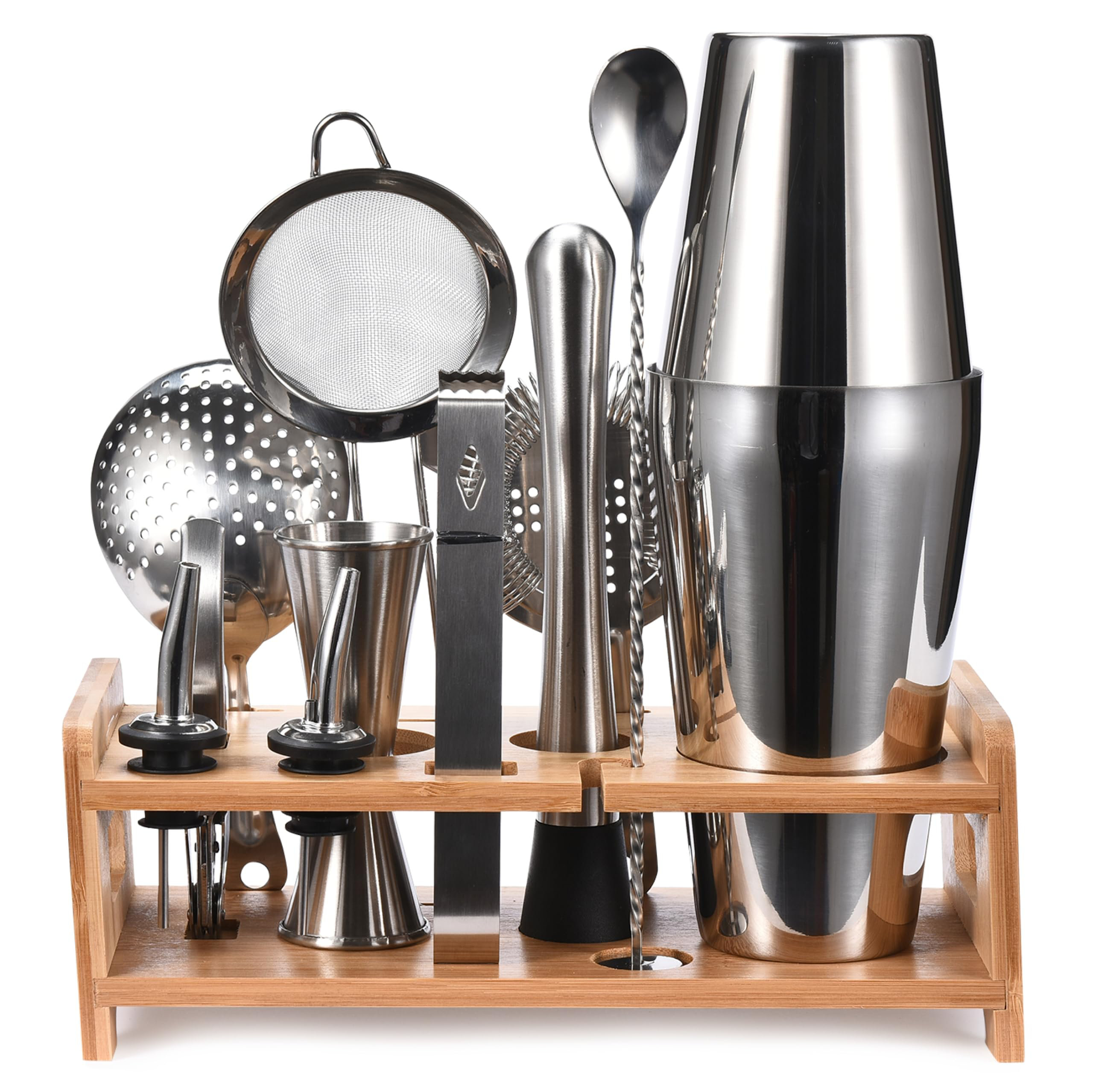 Prep & Savour Bartender Cocktail Shaker Set Alcohol Drink Mixer For ...