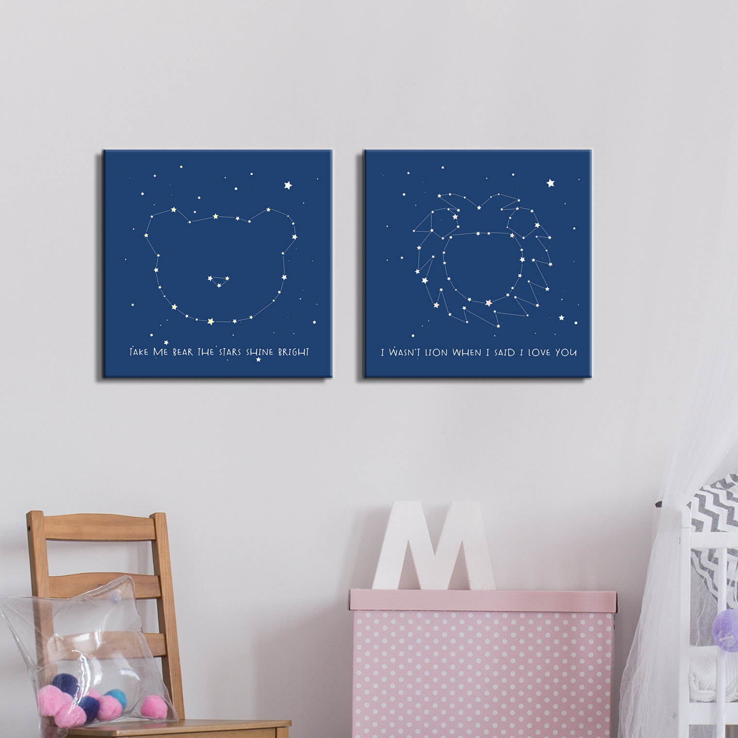 Zoomie Kids 'Constellation Inspiration I' - 2 Piece Print Set | Wayfair