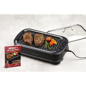 PowerXL Smokeless Non Stick Electric Grill with Glass Lid & Reviews ...
