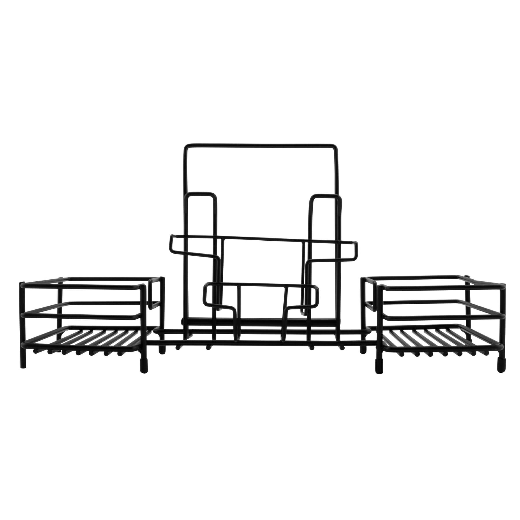 G.E.T. 3 Compartment Metal TableTop Caddy & Condiment Organizer with ...