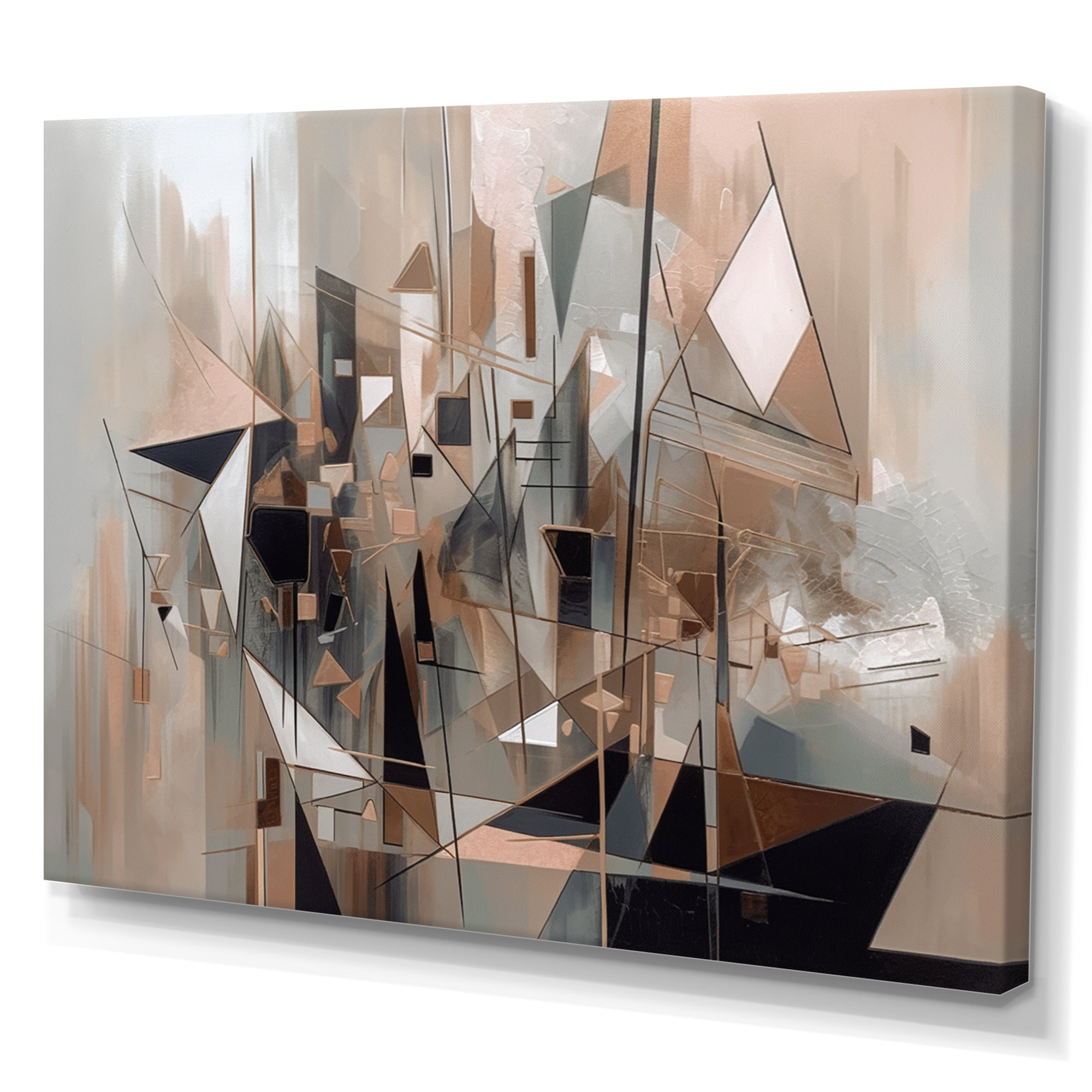 Wrought Studio™ Essence Of Abstract Cubism I - Abstract Cubism Wall Art ...