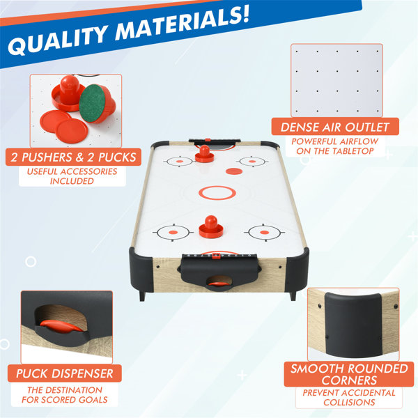 RayChee 36'' 2 -Player Table Top Air Hockey Table w/Powerful Air, 2 ...