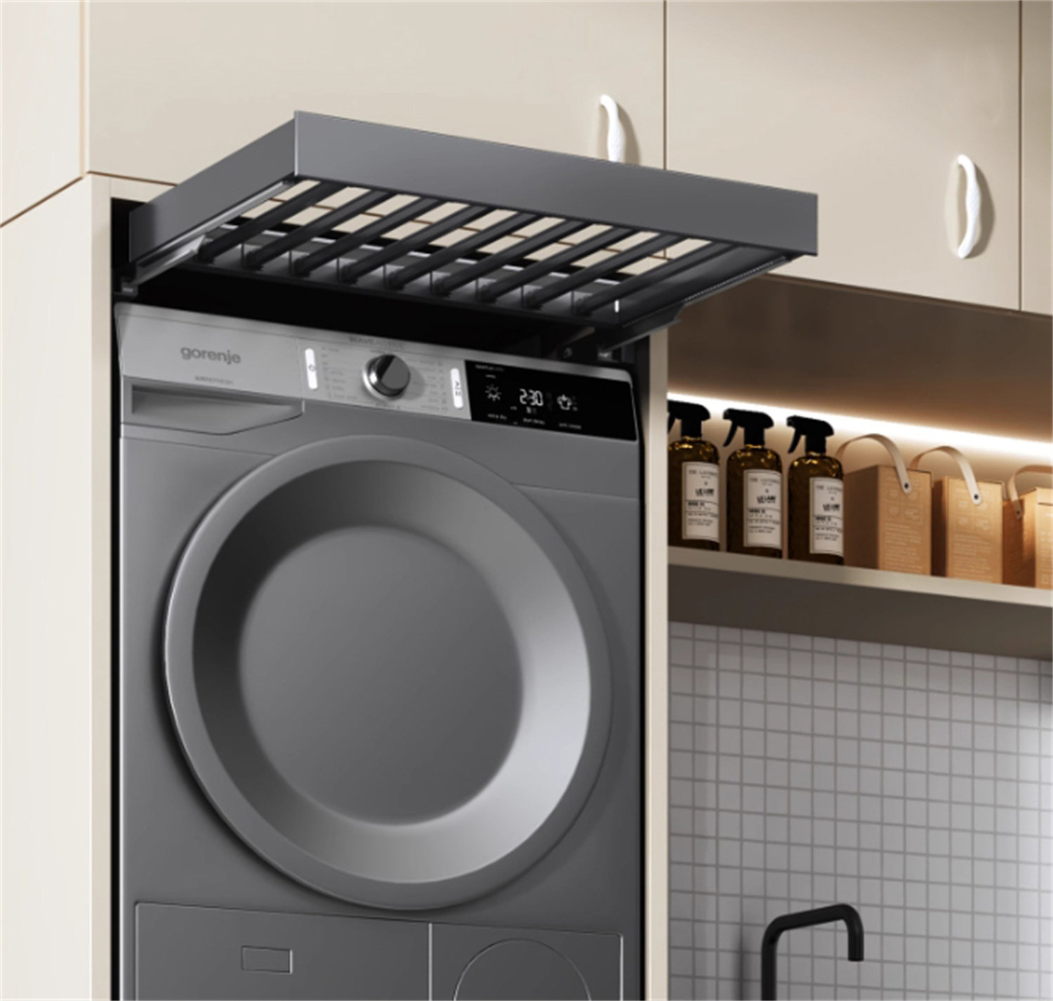 Rebrilliant Multi-Functional Retractable Hidden Clothes Rack For ...