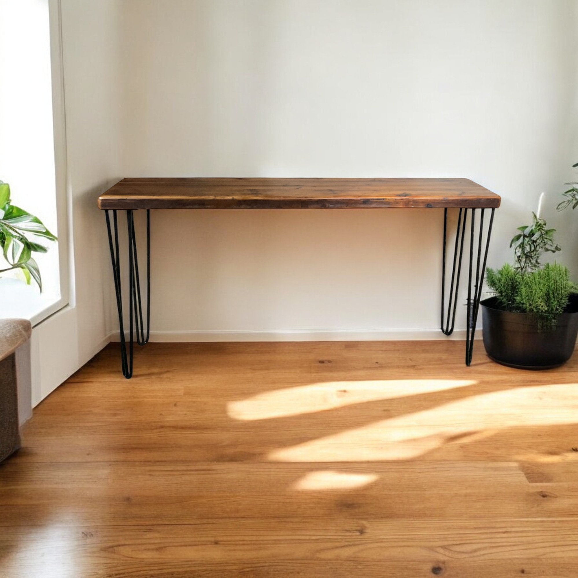 Heirloum Reclaimed Wood Entry/Console Table with Hairpin Legs | Wayfair
