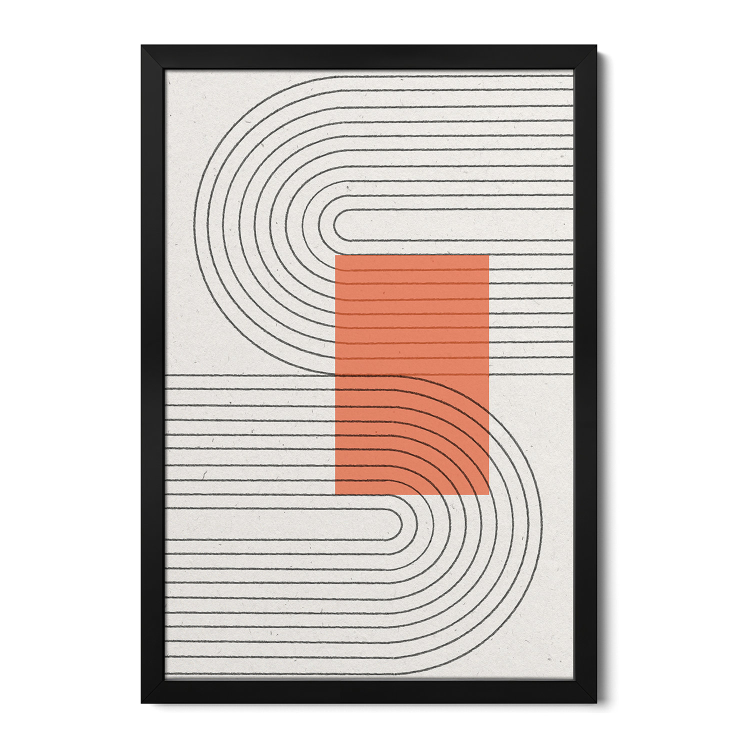 Ivy Bronx Peachy Modern Balance - Wall Art Print - Gallery Poster ...