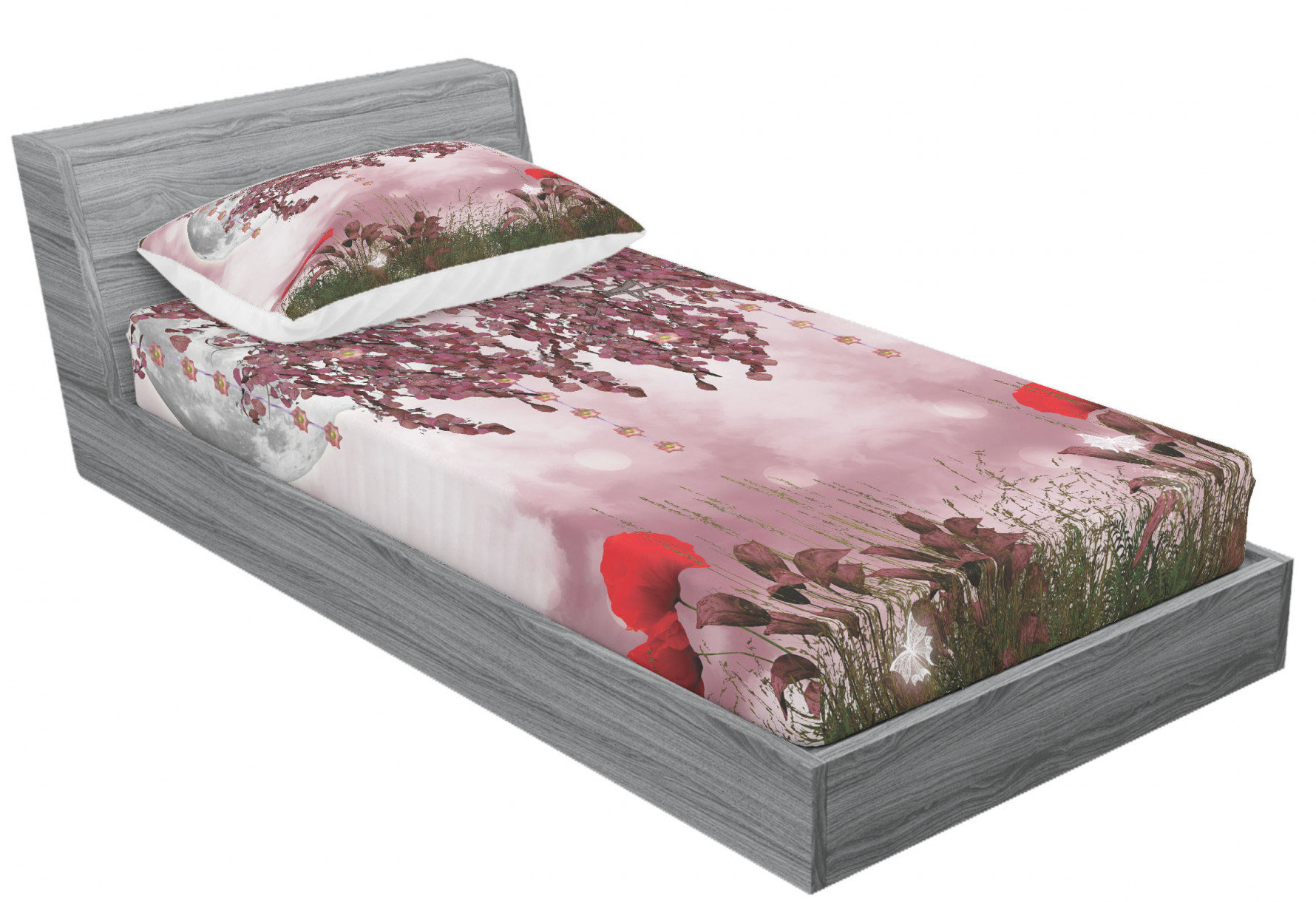 Ambesonne Poppy Sheet Set | Wayfair