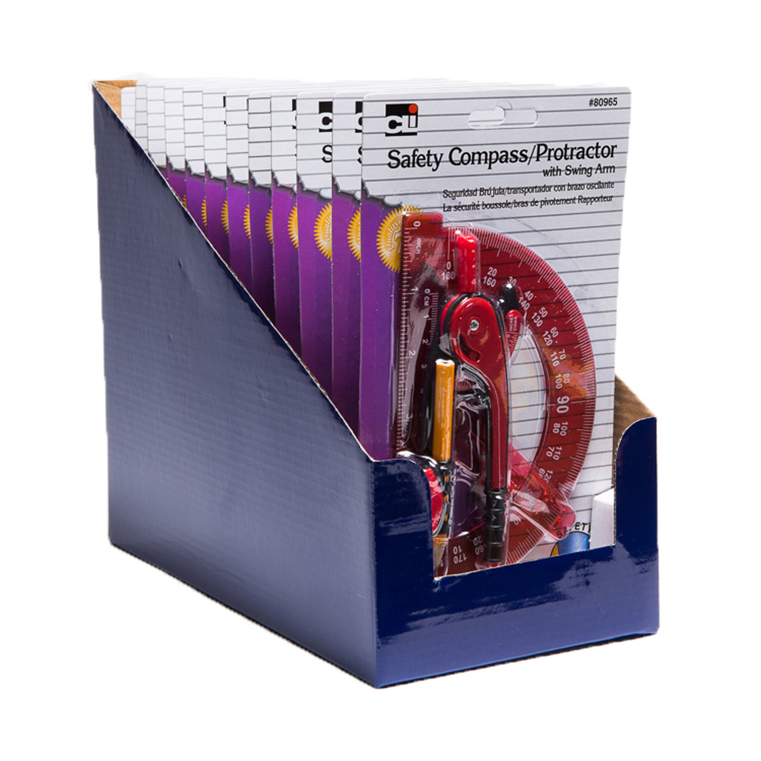 Charles Leonard Co. Compass Safety and Swing Arm Protractor | Wayfair