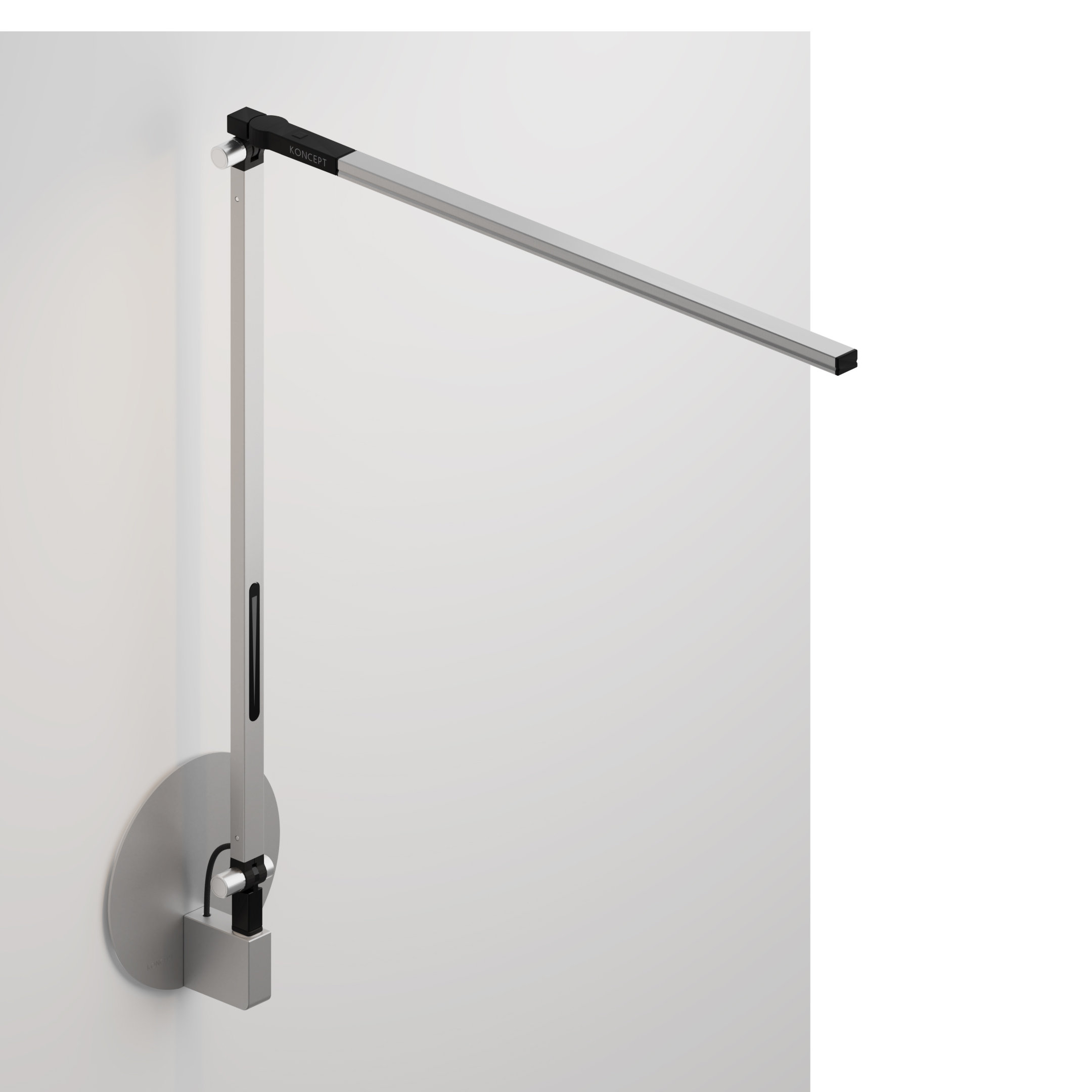 Koncept Technologies Inc Z-Bar 1 - Light LED Dimmable Silver Swing Arm ...