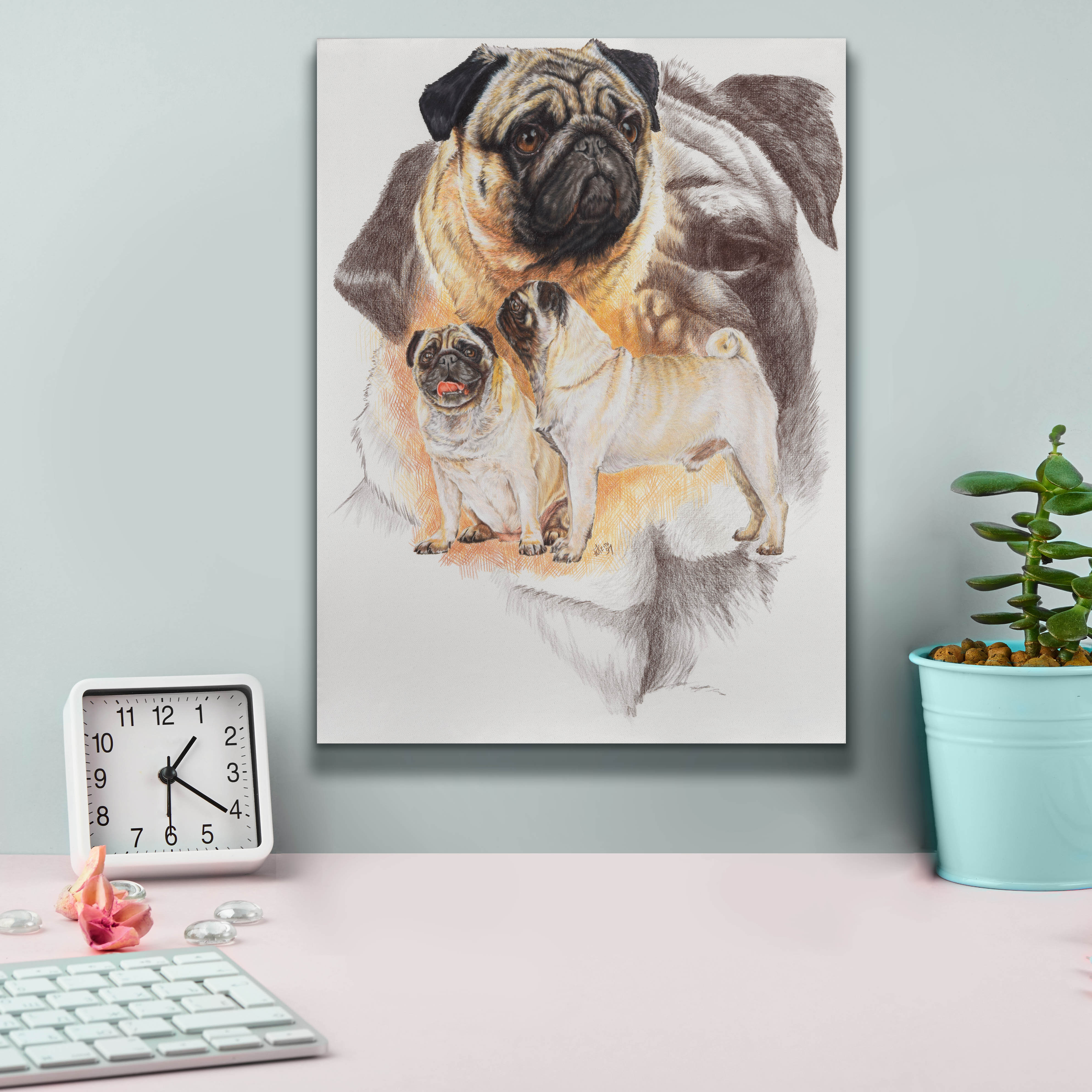 Red Barrel Studio® " Pug And Ghost " by Barbara Keith | Wayfair