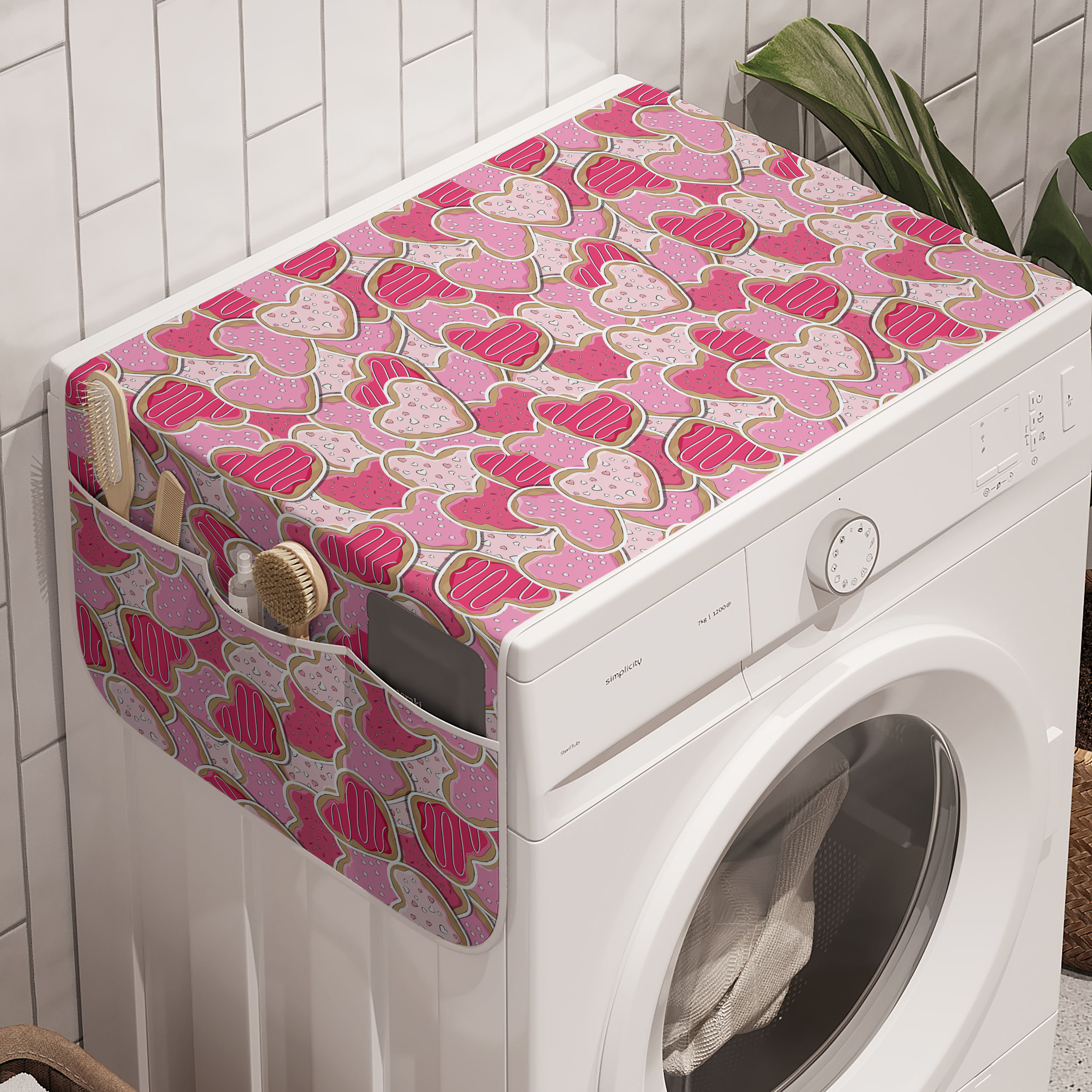 East Urban Home Valentines Washing Machine Organizer Pack Of 2 47" X 18 ...
