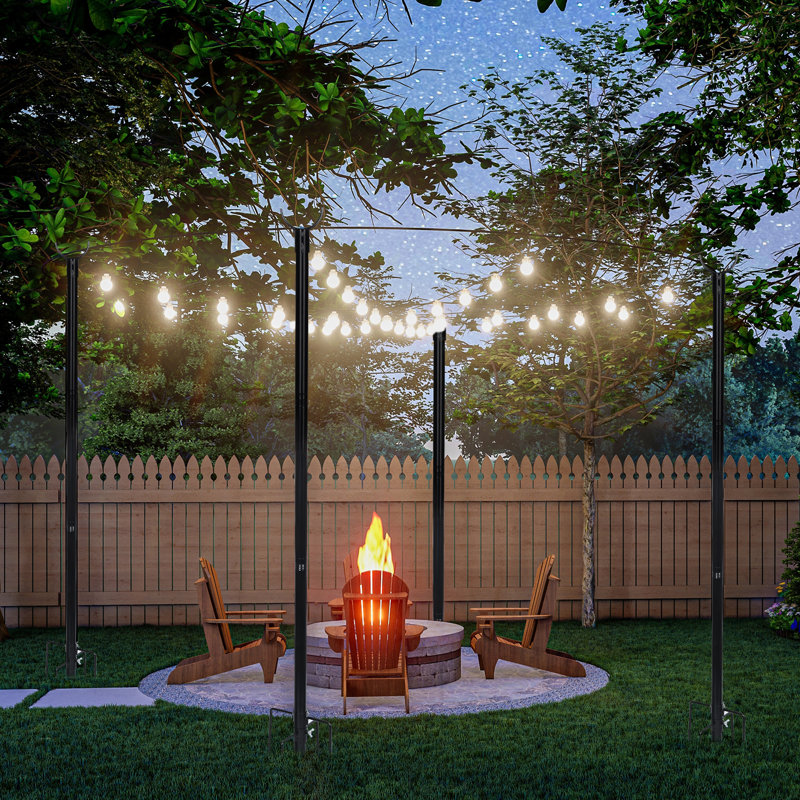 17 Stories 4 Pcs String Light Hook Poles with Superior Stability 5 ...