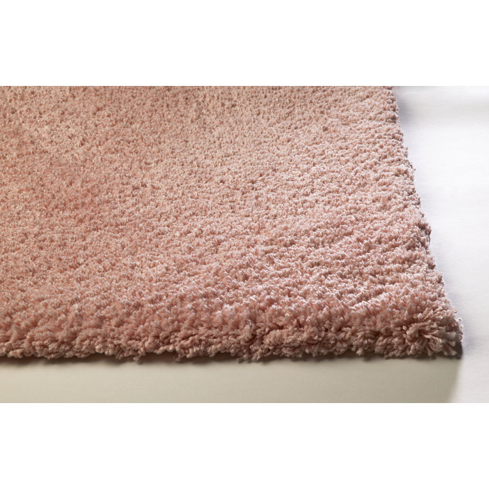 Harriet Bee Simoes Handmade Hand-Woven Performance Rose Pink Rug ...