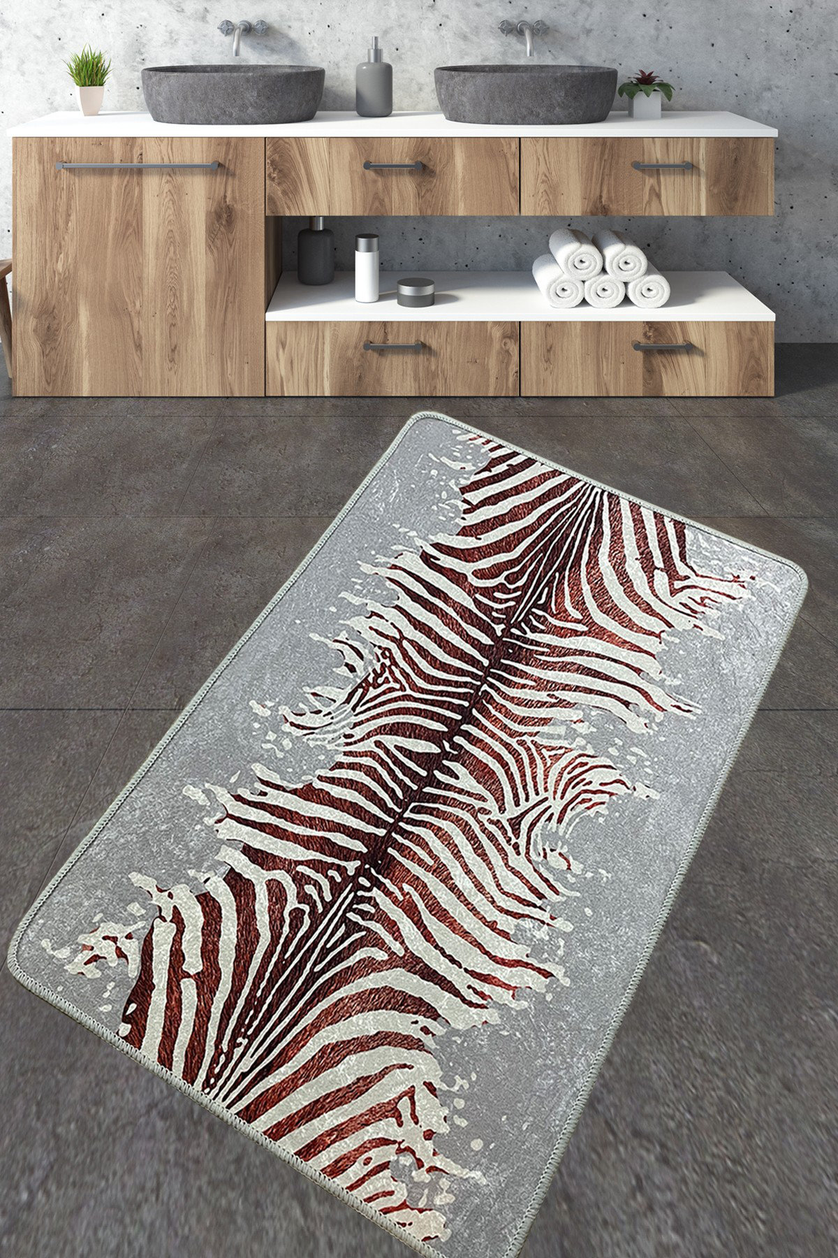 East Urban Home Patchen Animal Print Bath Rug | Wayfair