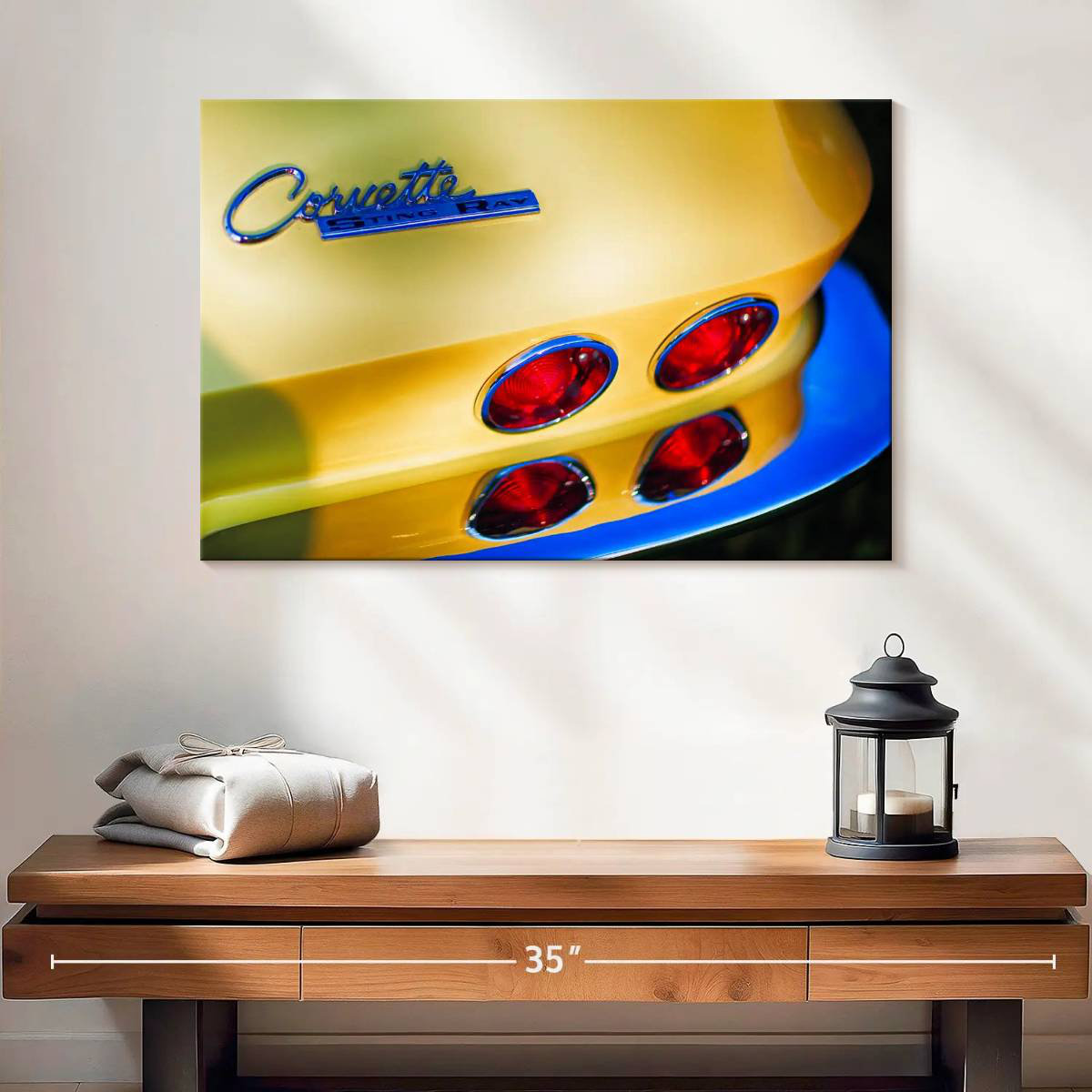 Ebern Designs Mehar Beautiful Rear End Of A Classic Chevrolet - Wayfair ...