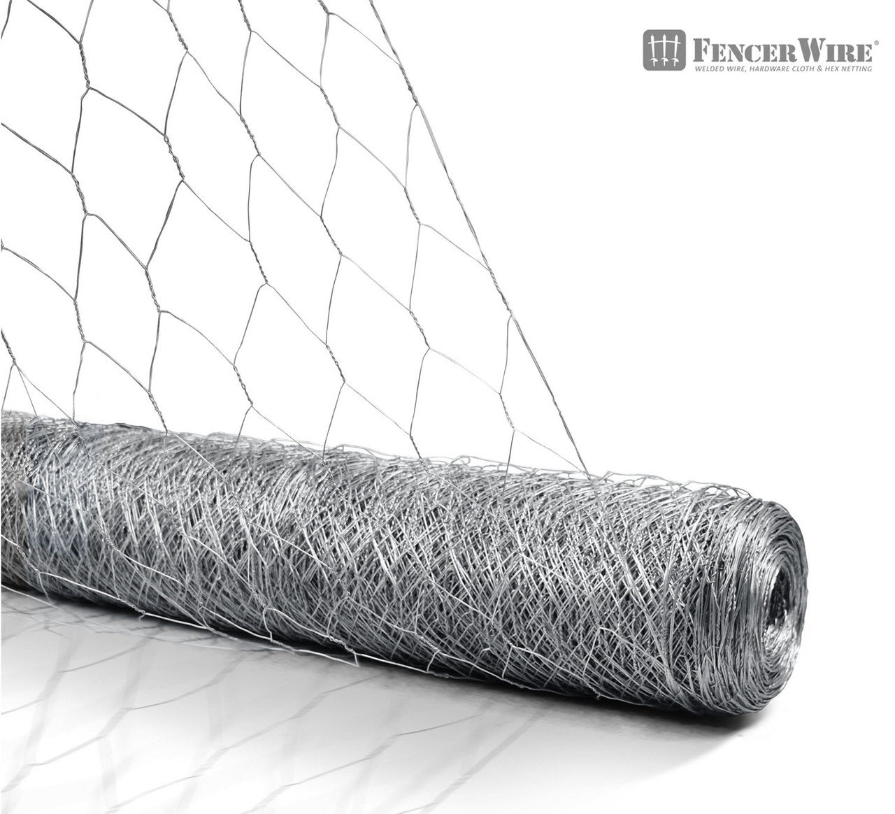 Fencer Wire 20 Gauge Galvanized Poultry Hex Netting with 2 inch Mesh ...